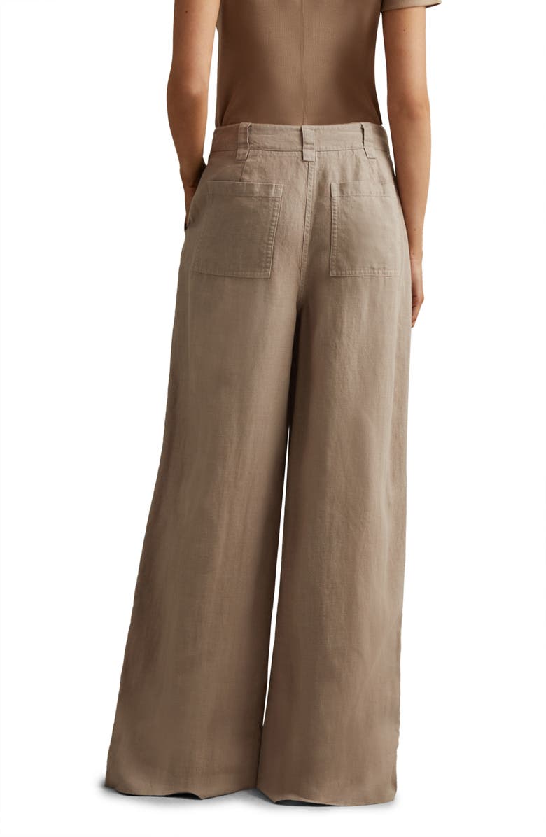 Reiss Demi Linen Wide Leg Pants | Nordstromrack