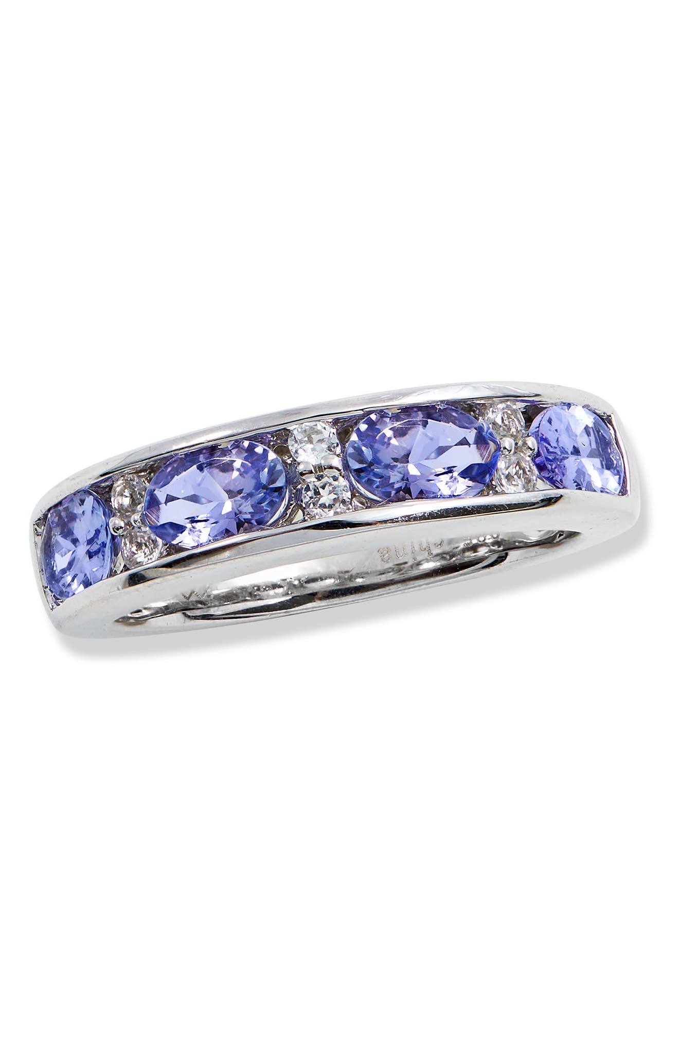 SAVVY CIE JEWELS Sterling Silver Tanzanite Band Ring | Nordstromrack