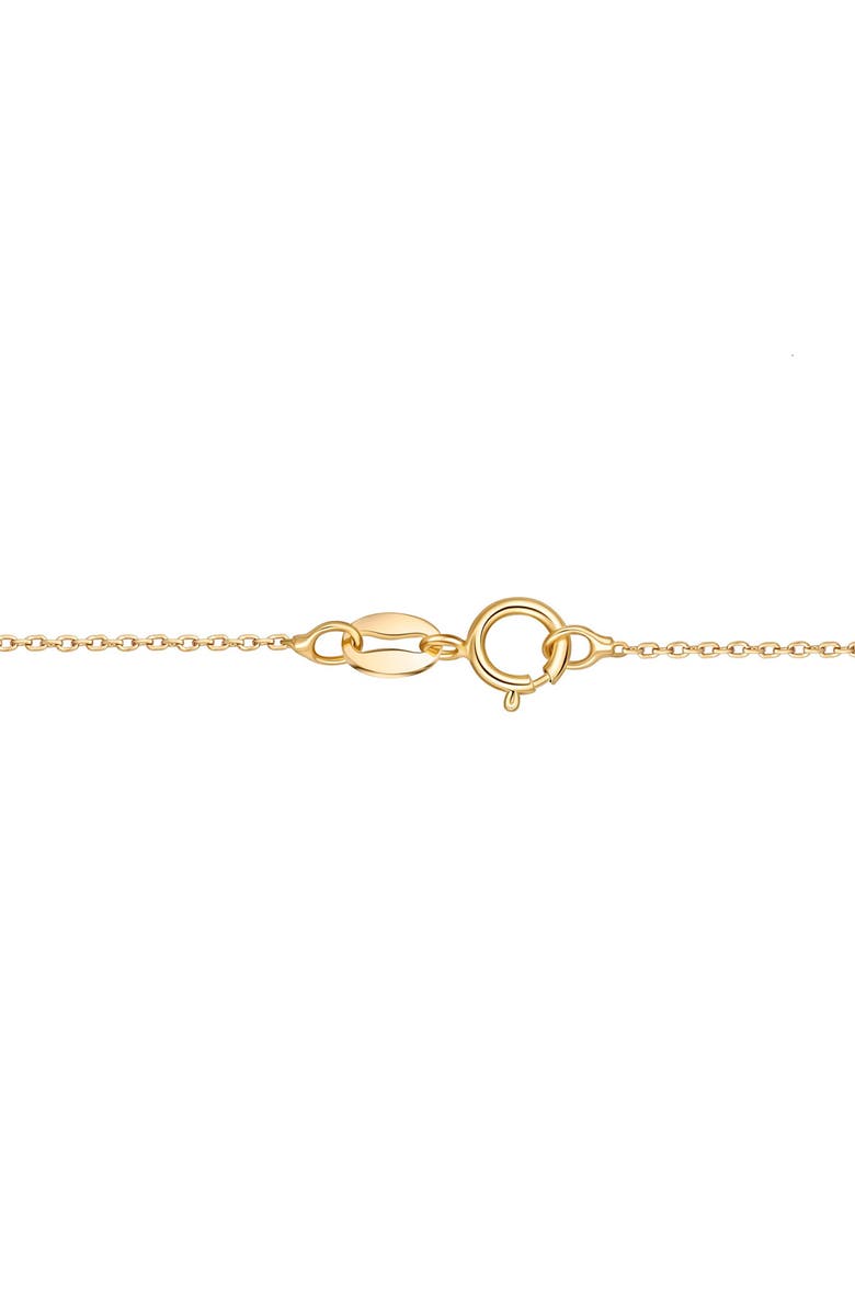 BEST SILVER 14K Solid Gold Angel Medallion Pendant Necklace | Nordstromrack