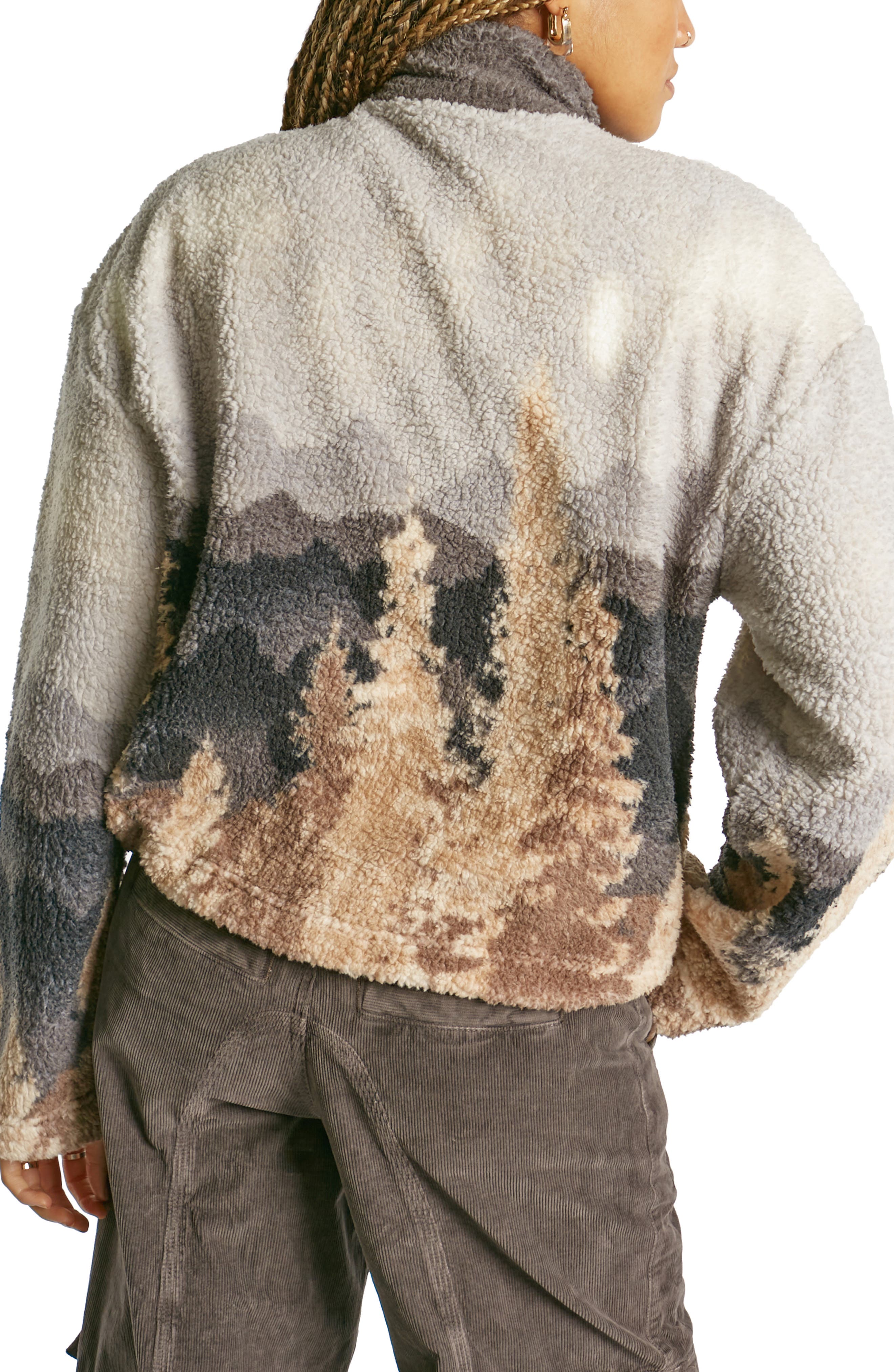 BDG Urban Outfitters Landscape Half-Zip Fleece Jacket | Nordstrom