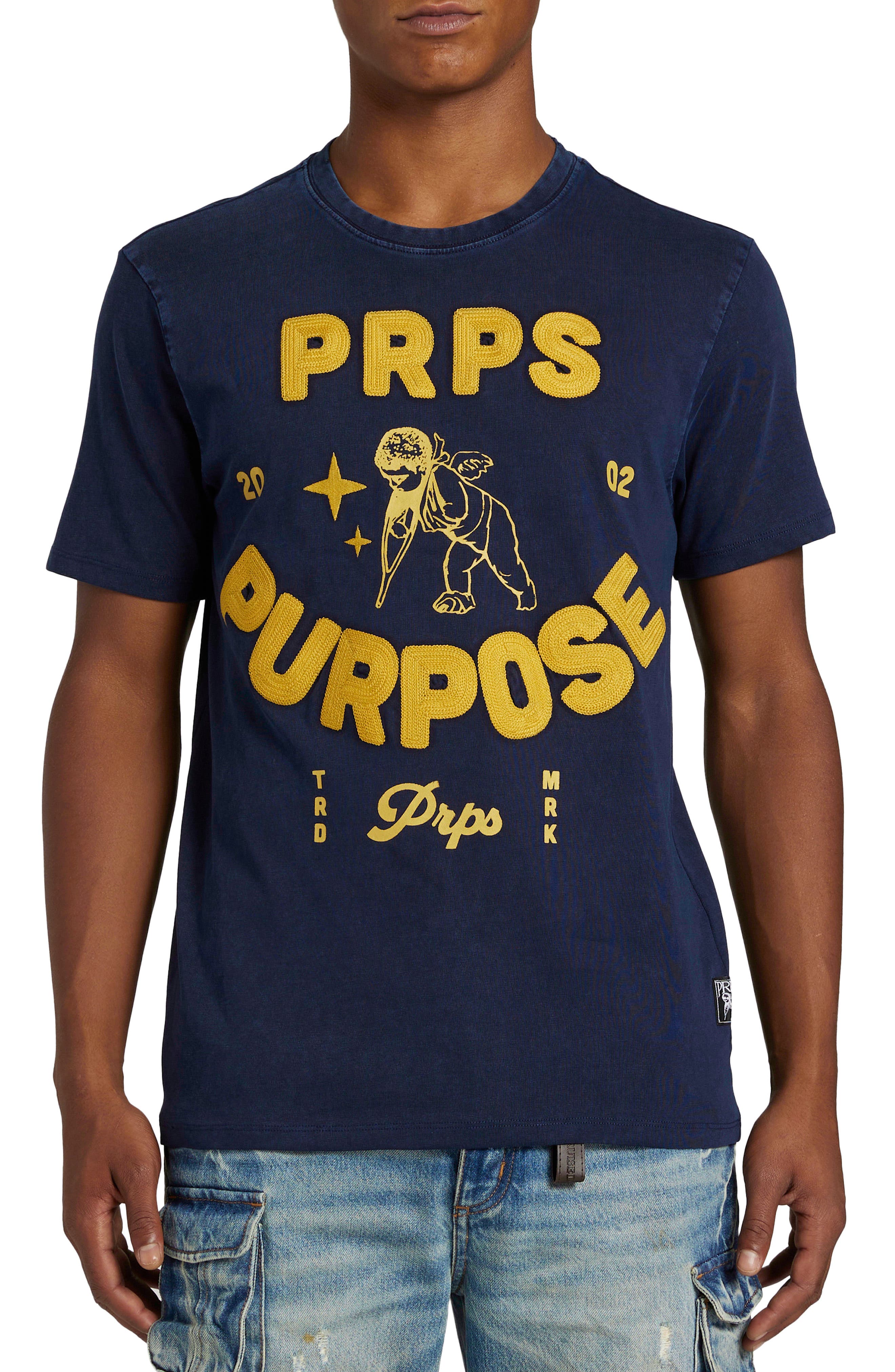 PRPS Tectonic Embroidered Cotton Graphic T-Shirt | Nordstromrack