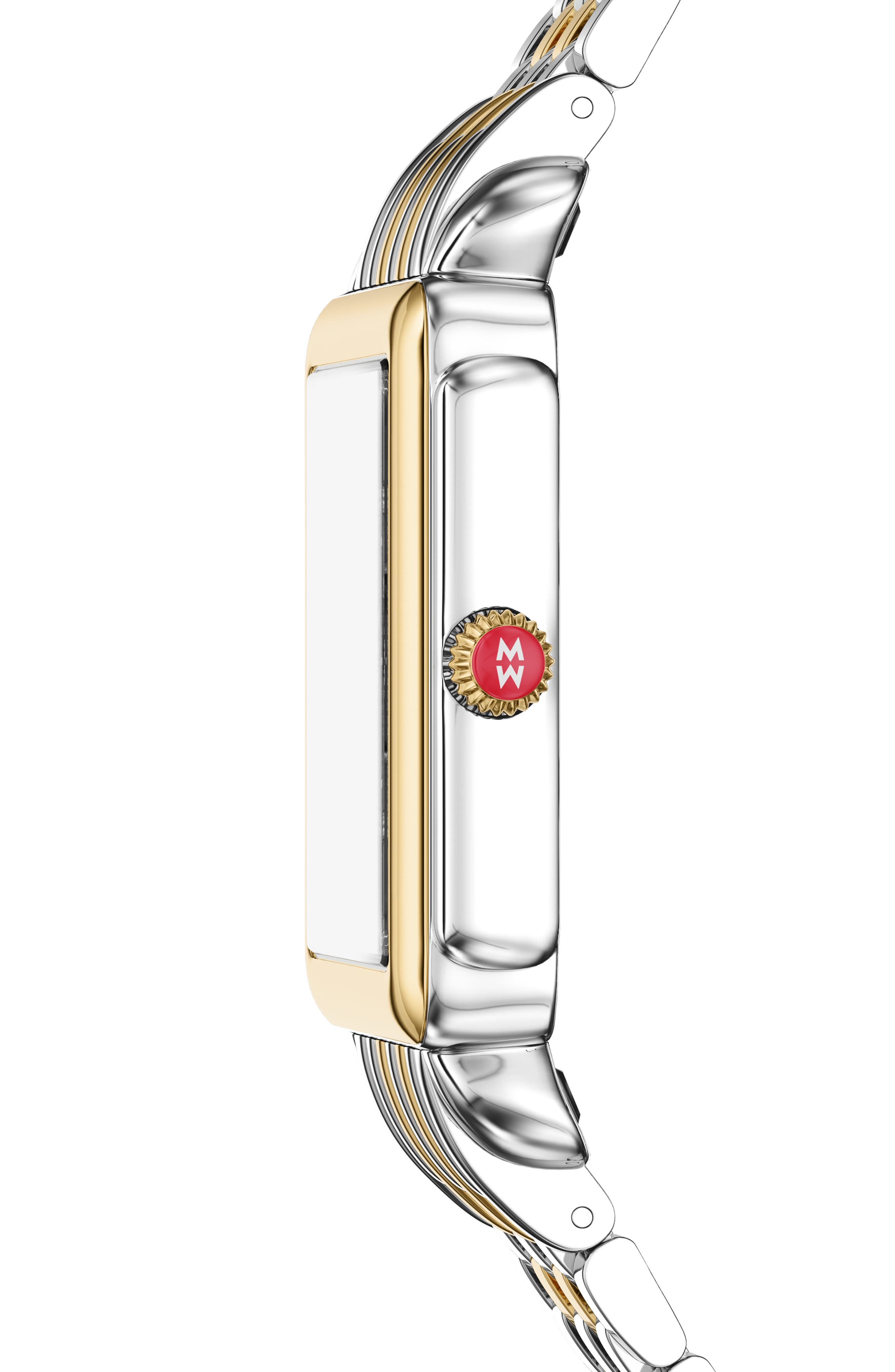 MICHELE Deco II Two-Tone Diamond Bracelet Watch, 32mm | Nordstromrack