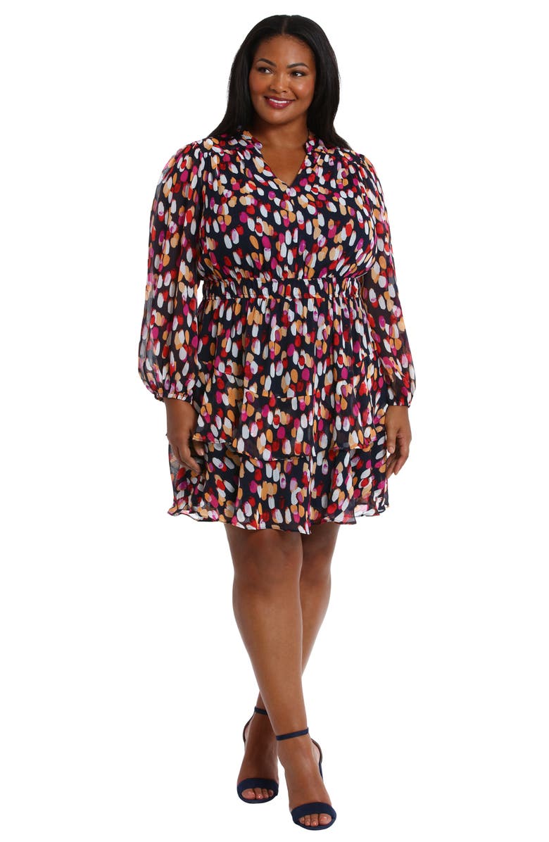 London Times Yuryu Long Sleeve Fit & Flare Dress | Nordstromrack