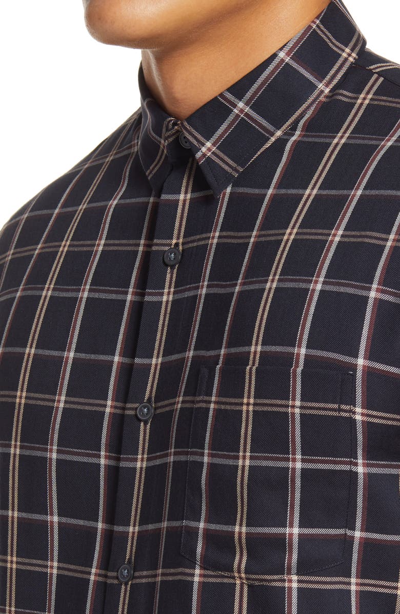 Vince Slim Fit Window Plaid Button-Down Shirt | Nordstromrack