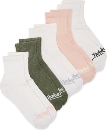 Timberland 5-Pack Logo Quarter Length Socks | Nordstromrack