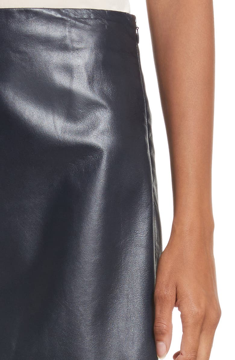 Theory Micro Mini Paper Leather Skirt | Nordstromrack