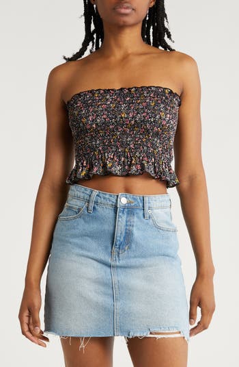 Lulus Fascinating Blossom Smocked Tube Top | Nordstromrack