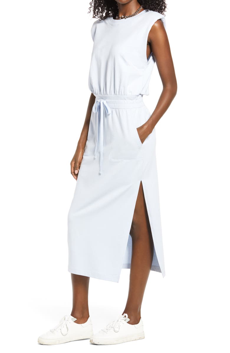 Open Edit Shoulder Pad Sheath Dress | Nordstromrack