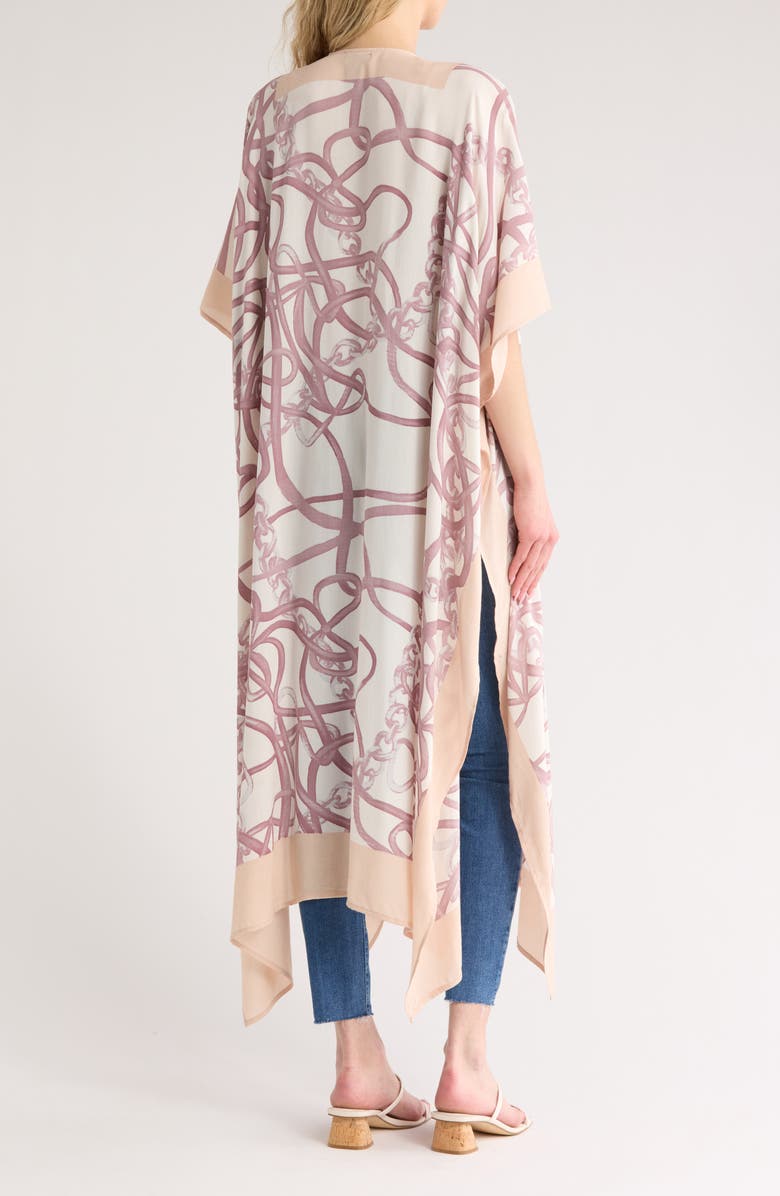 Steve Madden Ribbon & Chain Print Duster | Nordstromrack