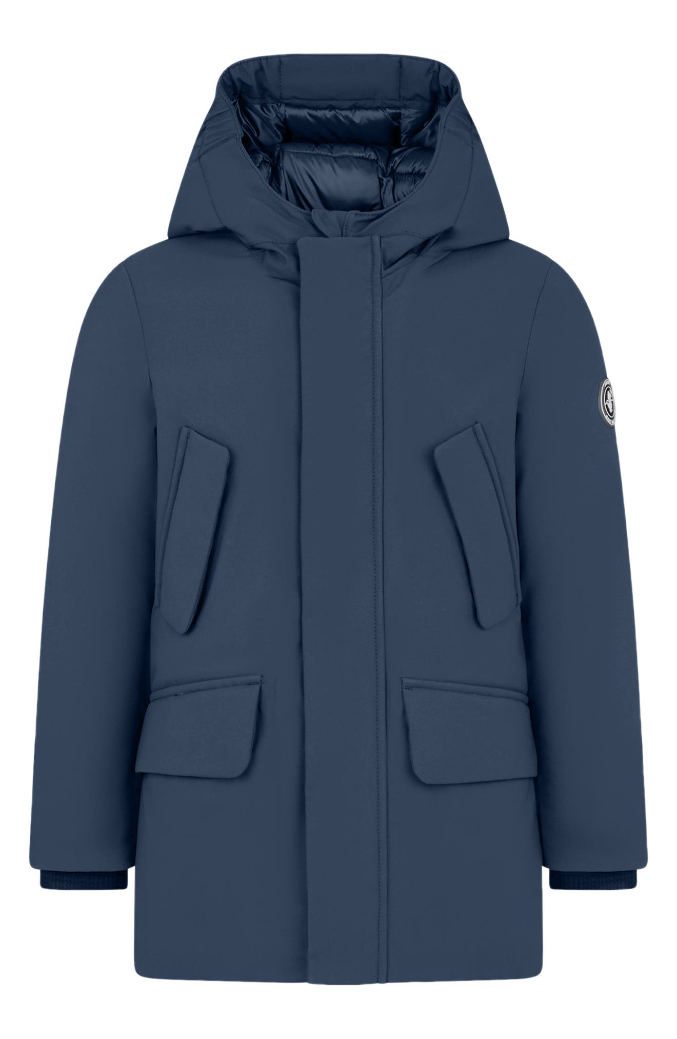 Save The Duck Kids' Basic Water Resistant Long Parka | Nordstrom