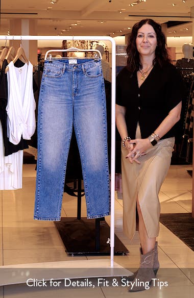 DAZE Smarty Pants High Waist Slim Straight Ankle Jeans | Nordstromrack