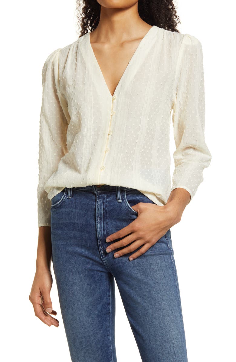 1.STATE Puff Sleeve Button-Up Top | Nordstrom