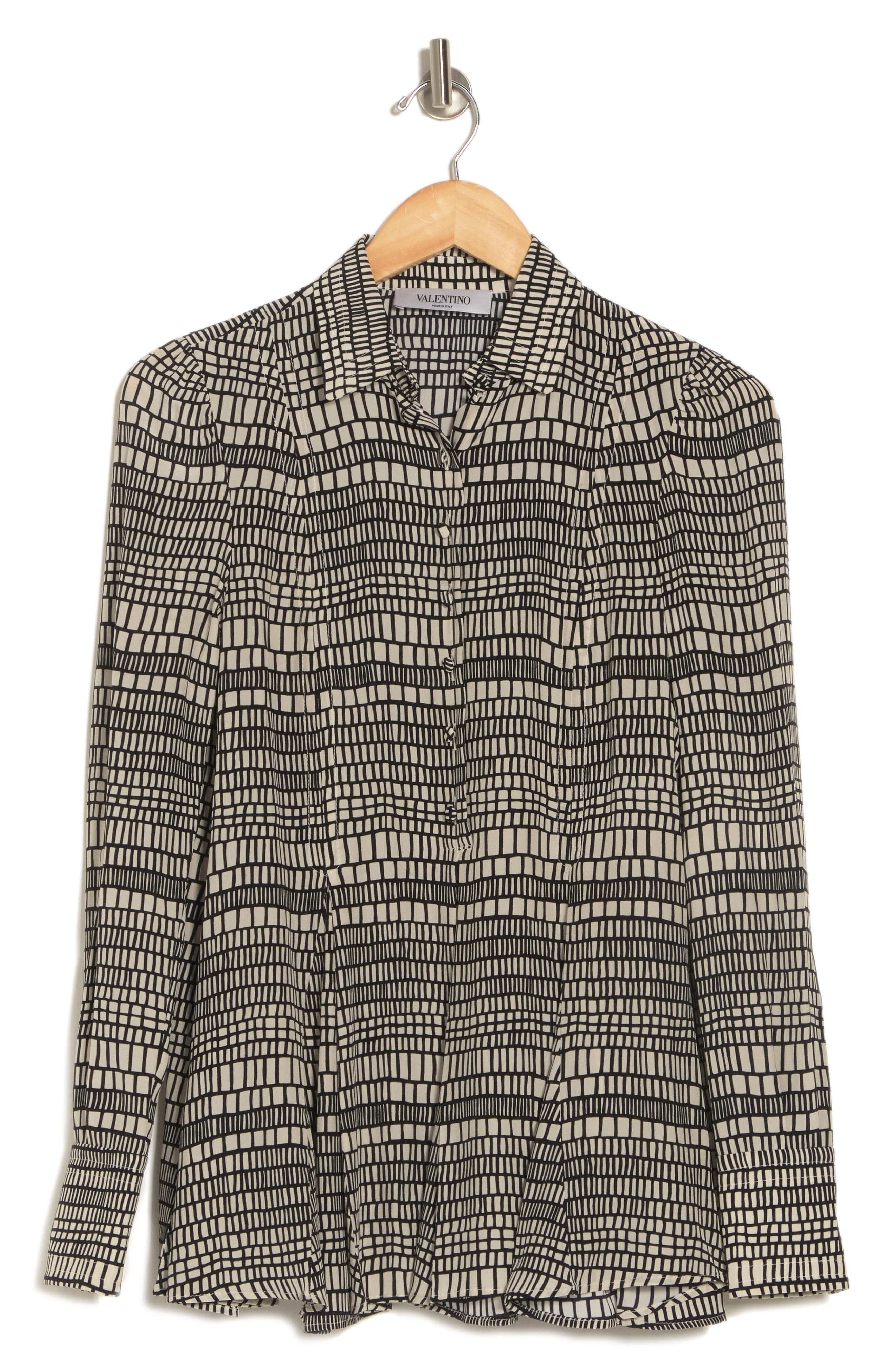 Valentino Printed Silk Blouse | Nordstromrack