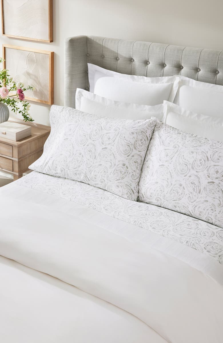 Boll & Branch Paisley Percale Hemmed Sheet Set | Nordstromrack