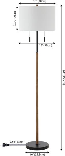 JONATHAN Y Maude Rustic Farmhouse Iron Candlestick Pull Chains LED ...