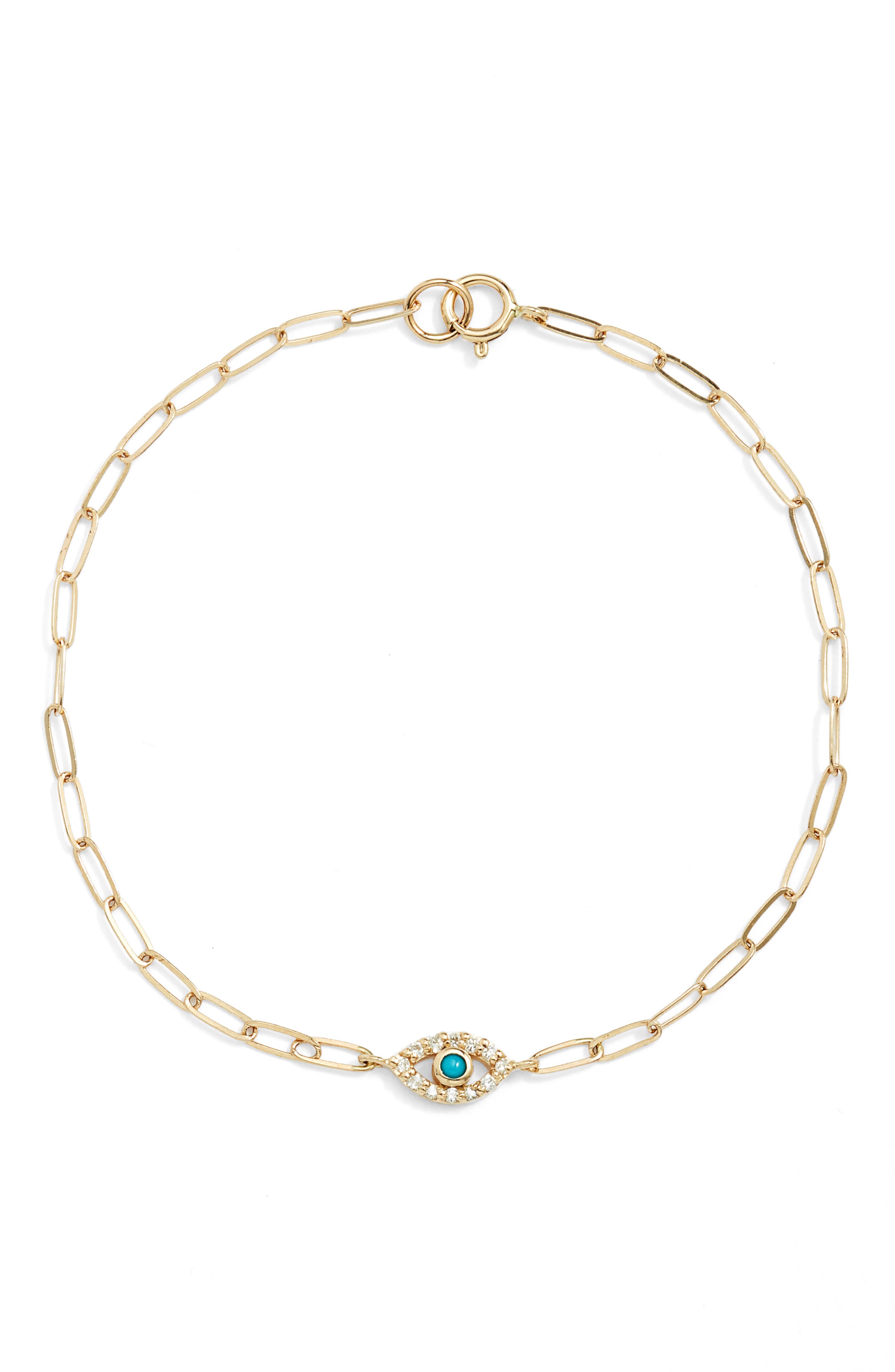 Anzie Cléo Evil Eye Pendant Bracelet | Nordstrom