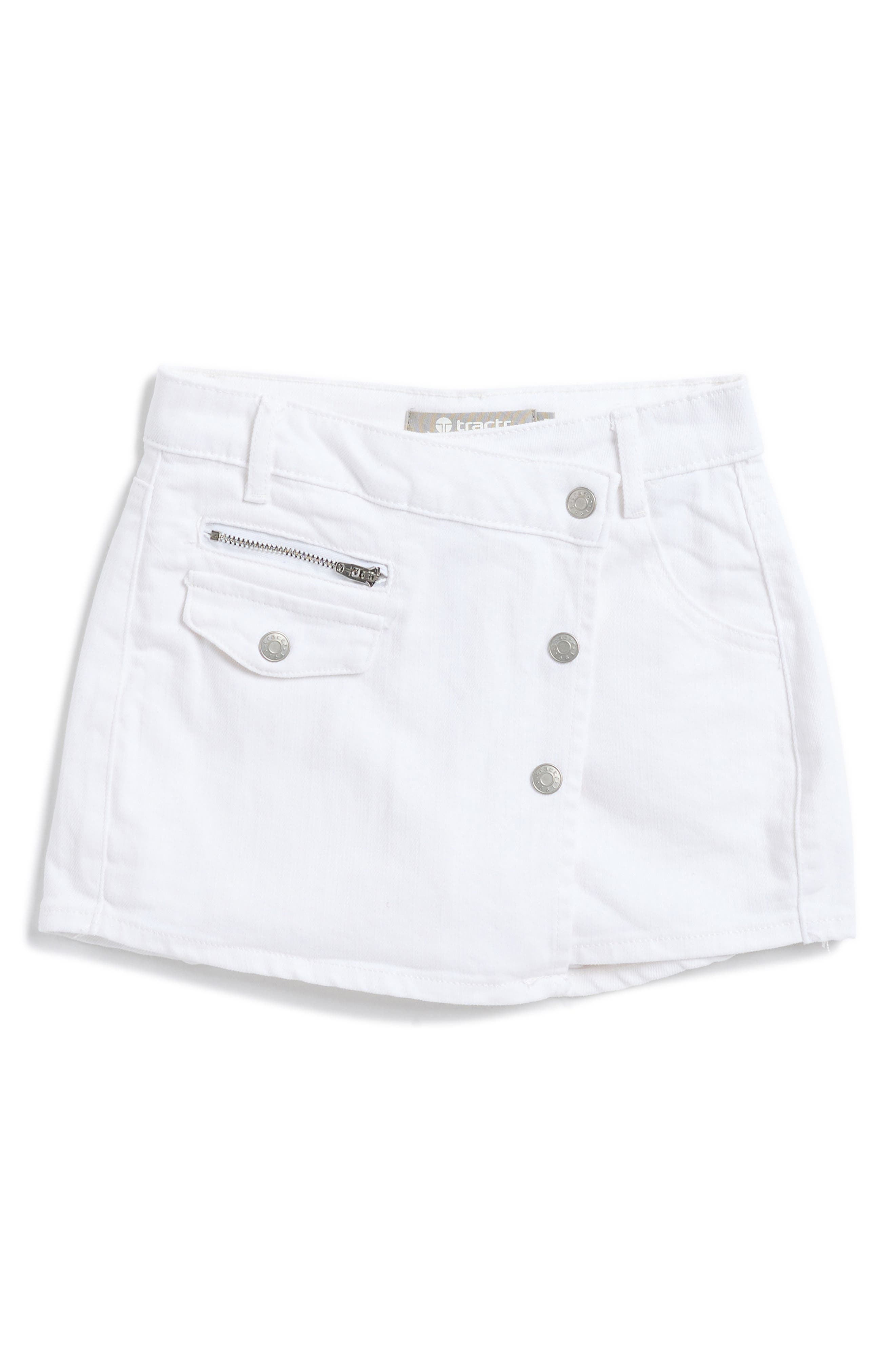 Tractr Kids' Overlap Button-Up Skort | Nordstromrack