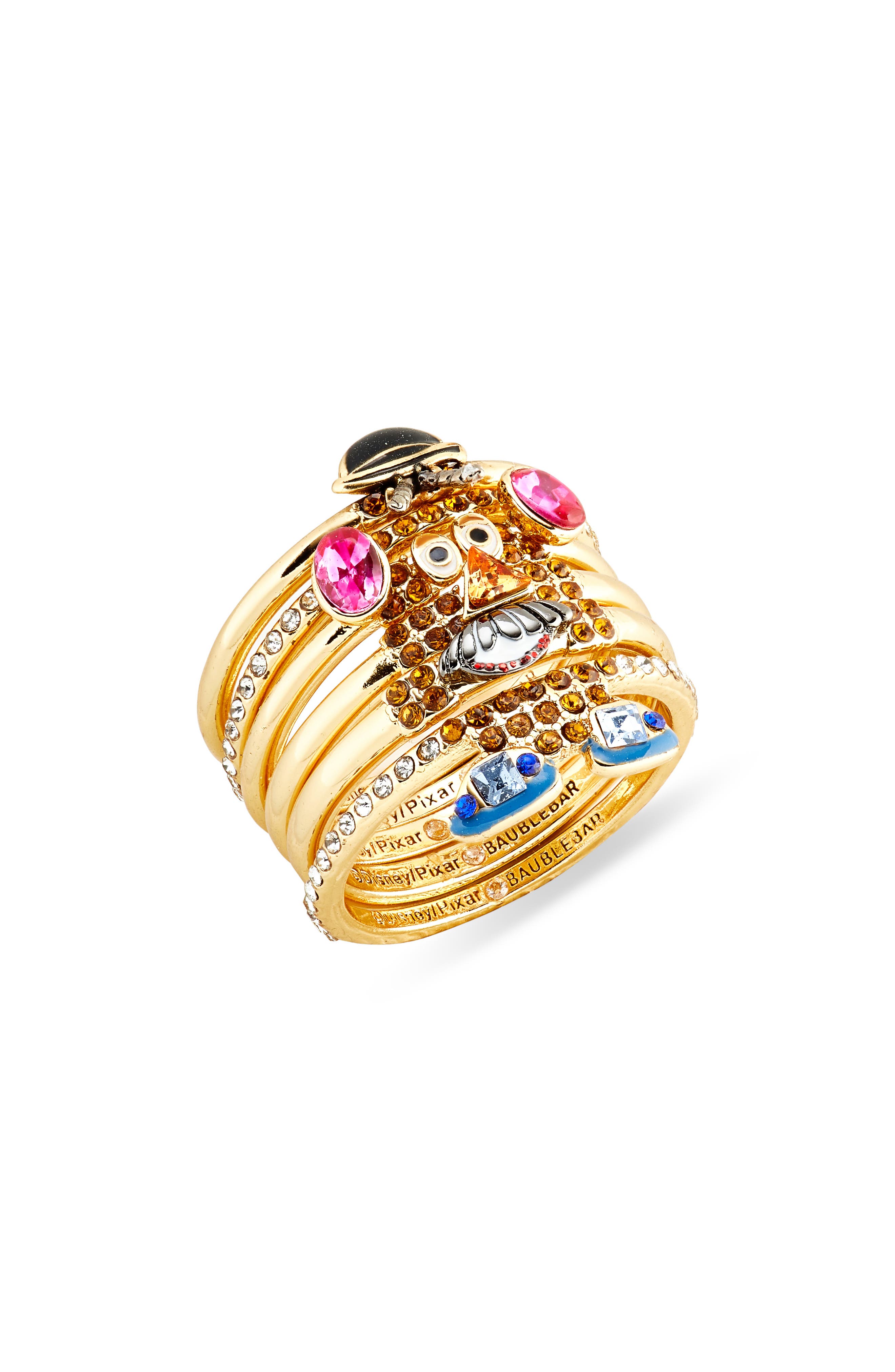 BaubleBar Disney® Pixar® Mr. Potato Head Set of 6 Stacking Rings ...