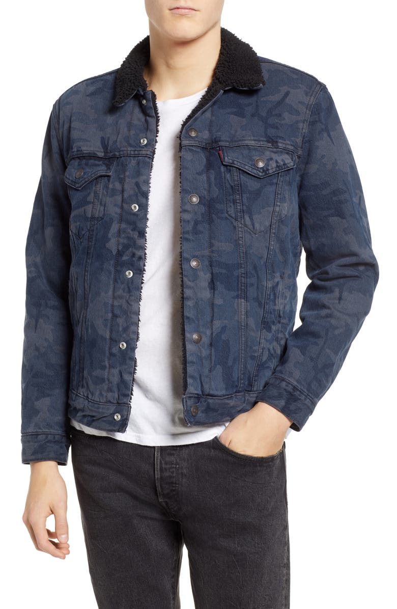 Levi's® x Justin Timberlake Faux Shearling Collar Trucker Jacket ...