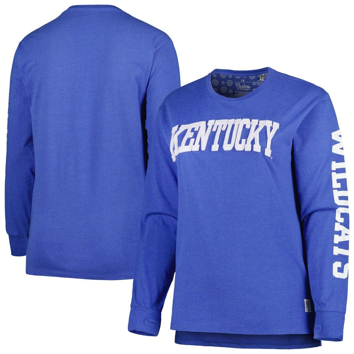PRESSBOX Women's Pressbox Royal Kentucky Wildcats Plus Size Canyon Two ...