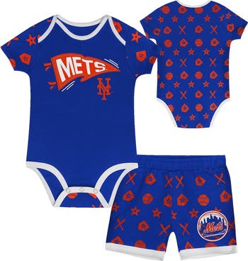 Outerstuff Infant Blue New York Mets On Deck 2-Piece Diaper Cover Set ...