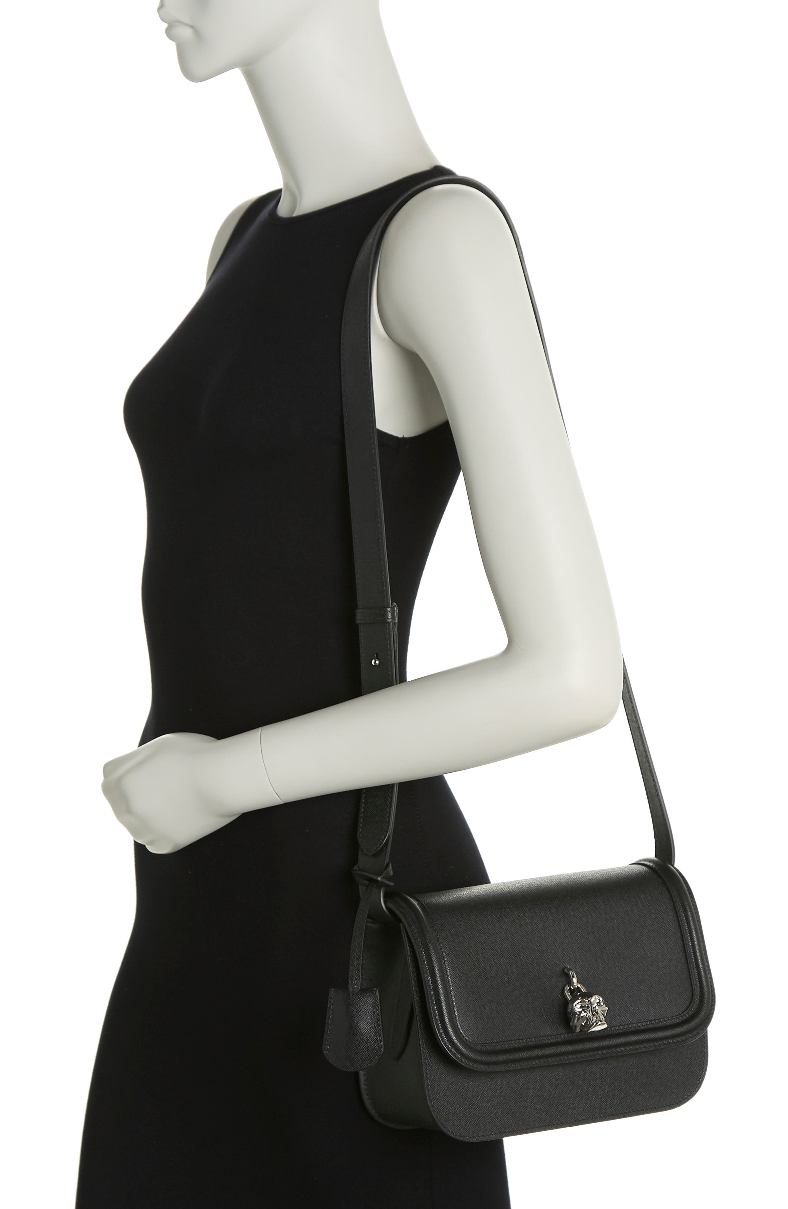 McQueen Leather Padlock Satchel | Nordstromrack