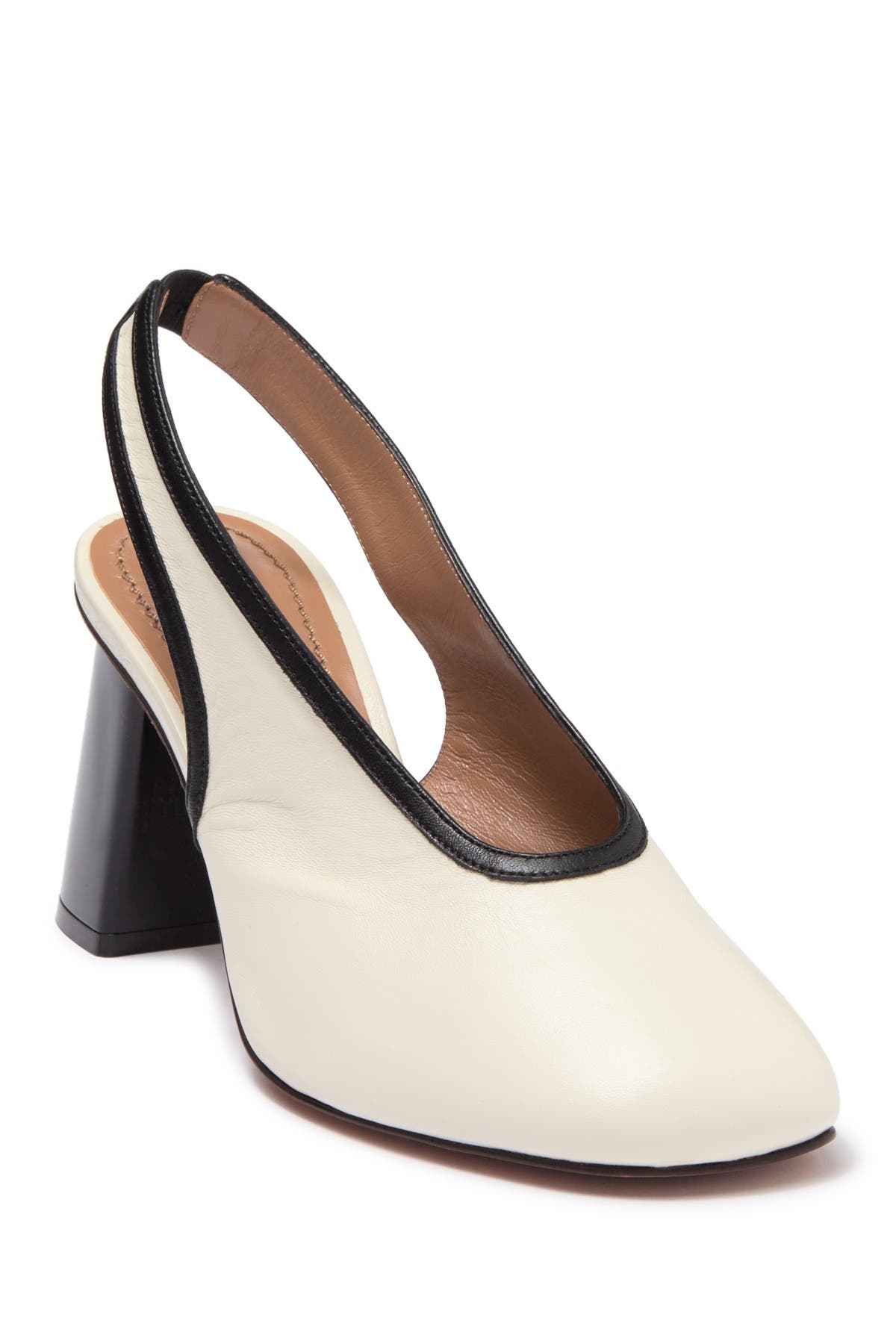 Marni Leather Slingback Block Heel Pump | Nordstromrack