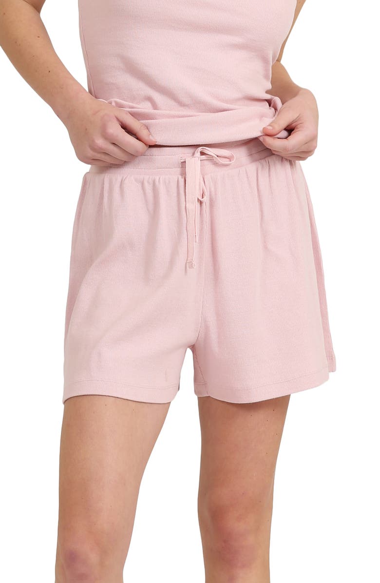 Papinelle Milla Rib Stretch Cotton Pajama Shorts | Nordstromrack