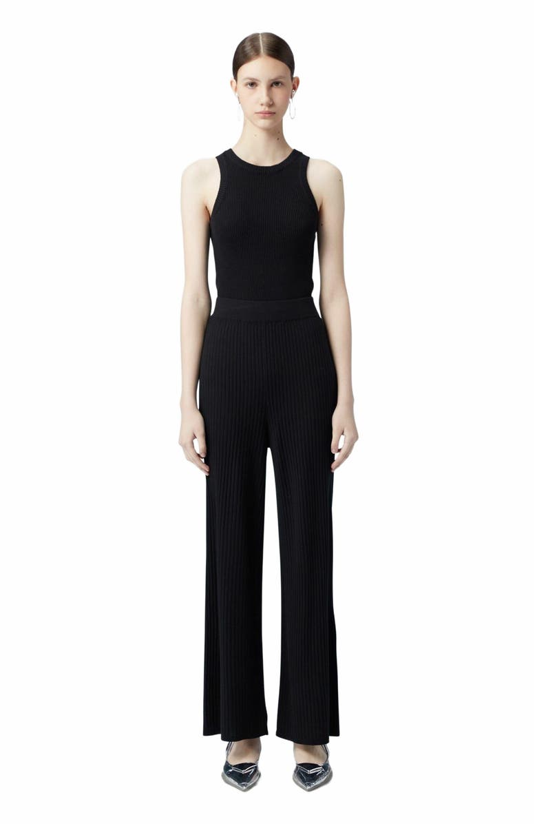GOBI Mongolian Cashmere Rib-Knit Silk Cashmere Pants | Nordstrom