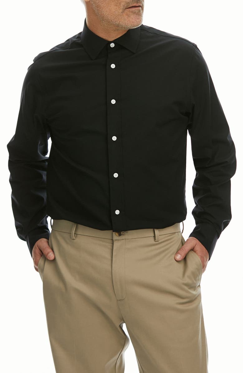 HAGGAR Classic Fit Stretch Cotton Performance Dress Shirt | Nordstromrack