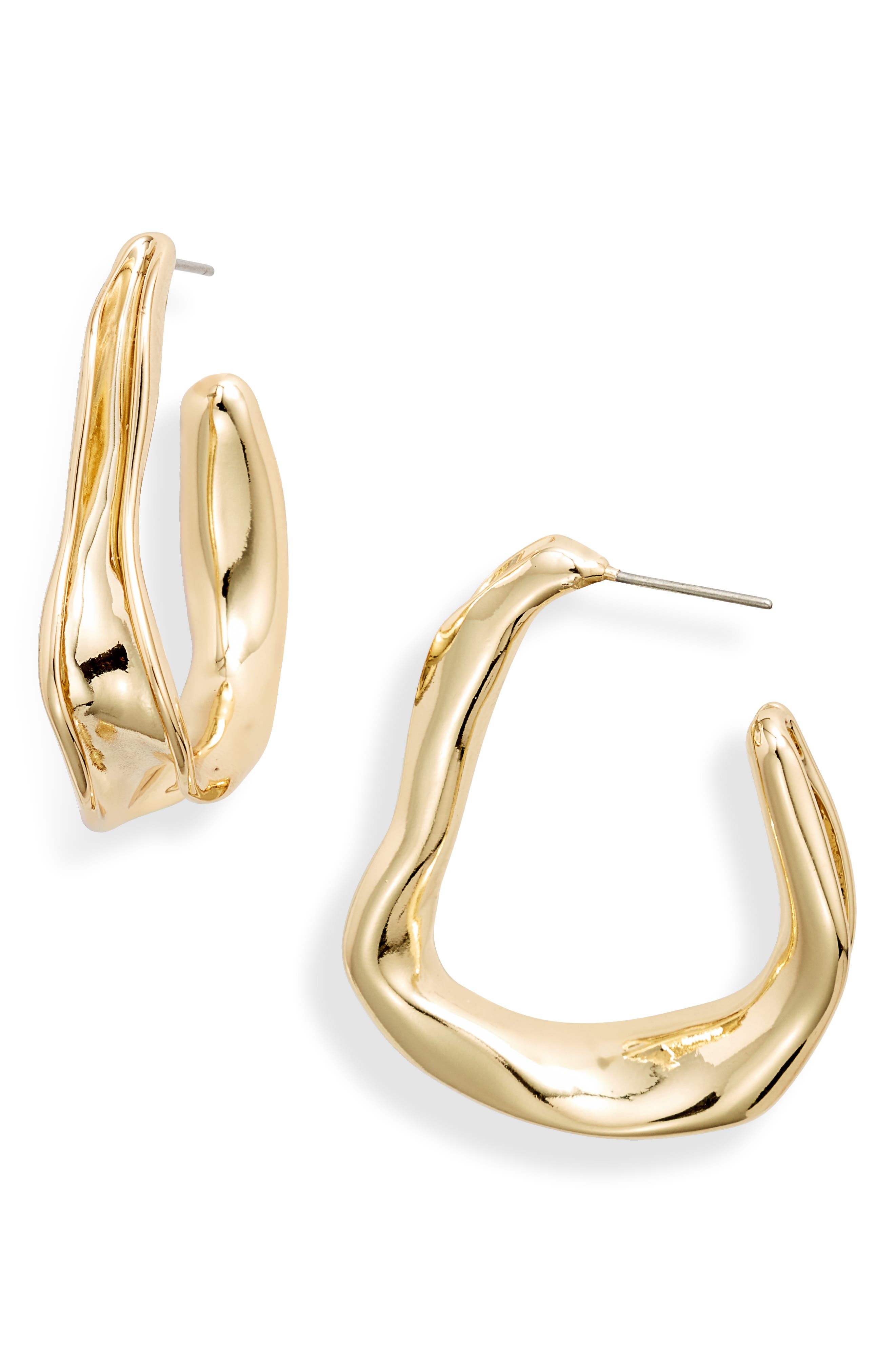Nordstrom Wavy Hoop Earrings | Nordstromrack