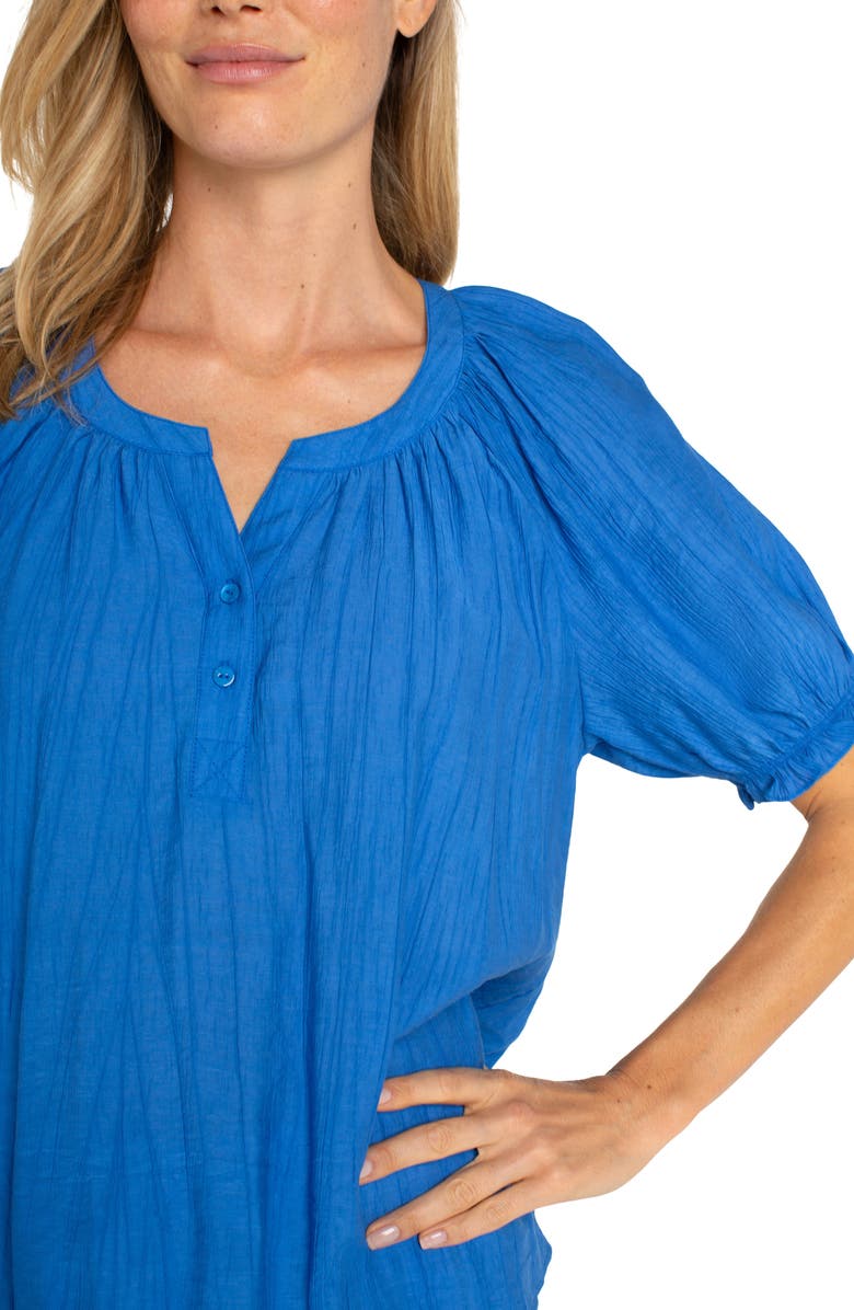 Liverpool Los Angeles Crinkled Puff Sleeve Top | Nordstrom