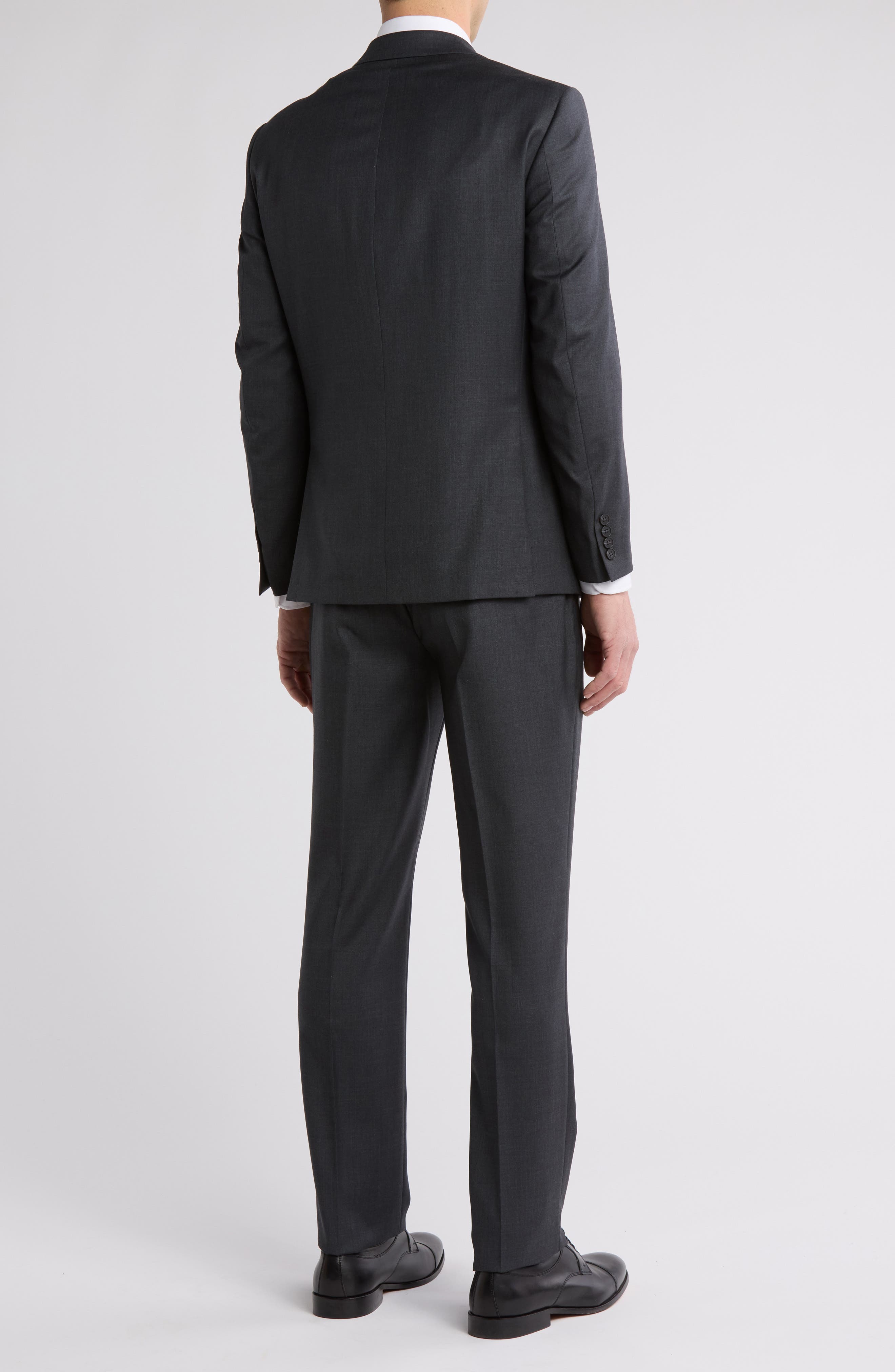 Calvin Klein Solid Two-Button Notched Lapel Slim Fit Suit | Nordstromrack