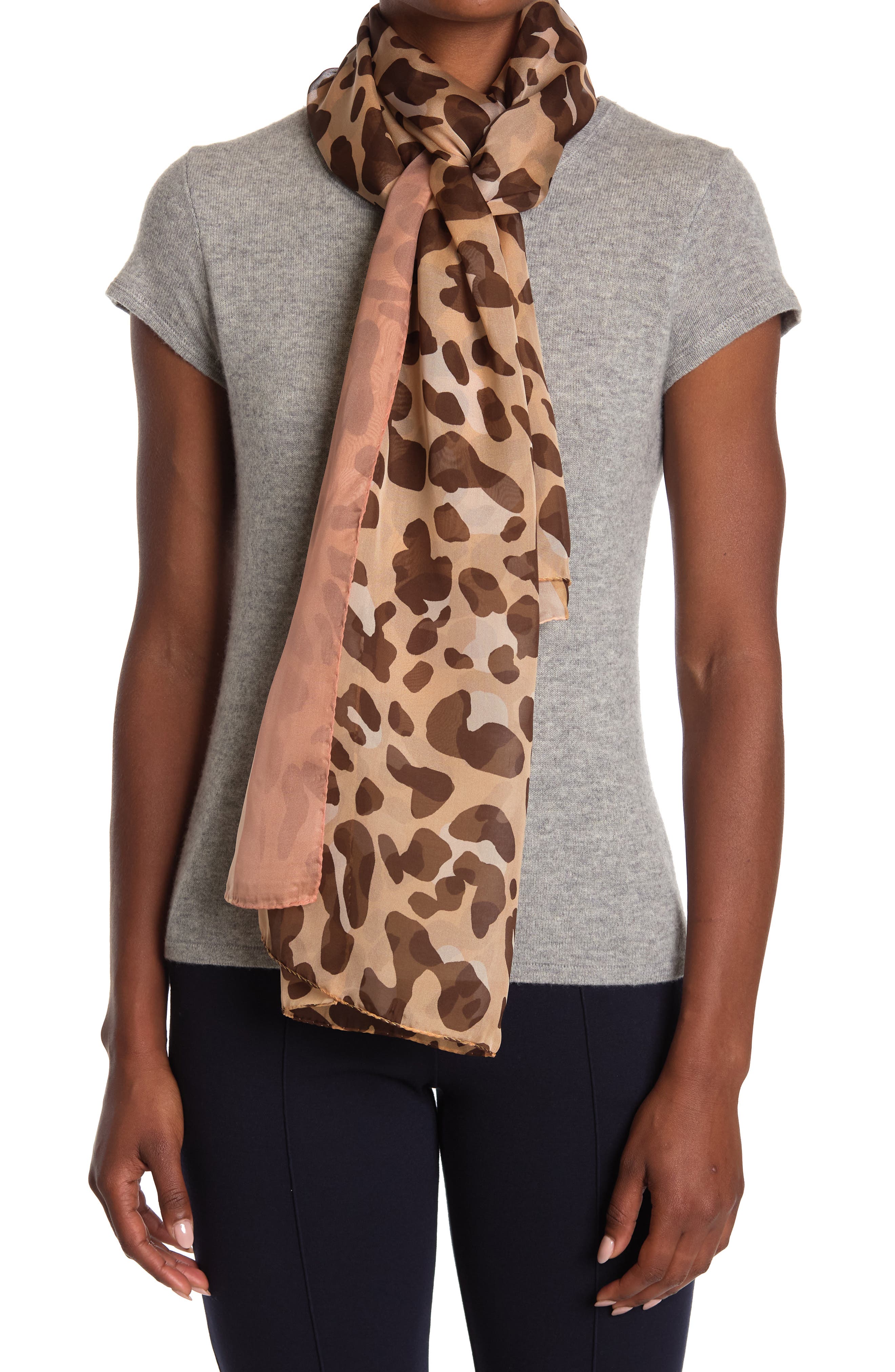 Furla Leopard Print Silk Scarf | Nordstromrack