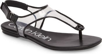 Calvin Klein Shilo Clear Strap Sandal (Women) | Nordstrom
