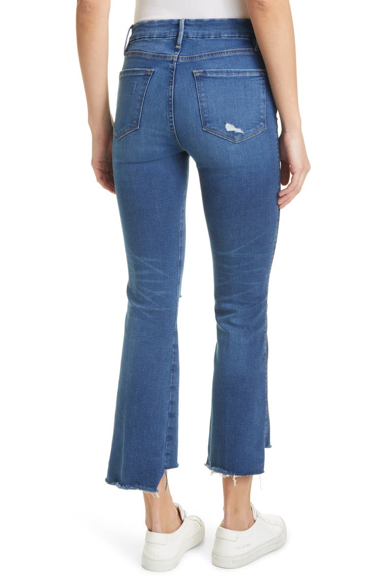 FRAME Le Crop Mini Boot High Waist Step Hem Jeans | Nordstromrack