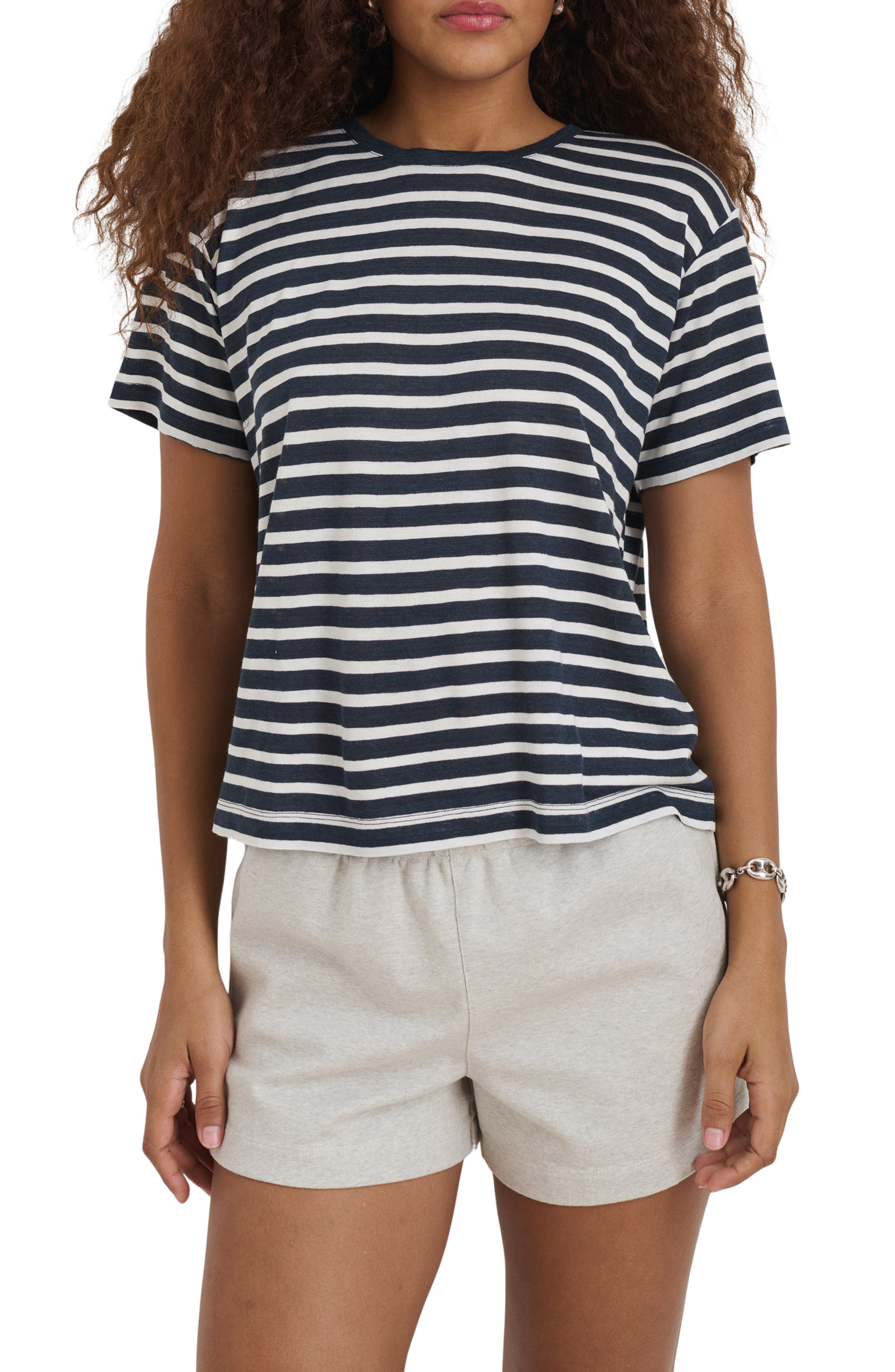 Alex Mill Garcon Stripe Linen Blend T-Shirt | Nordstromrack