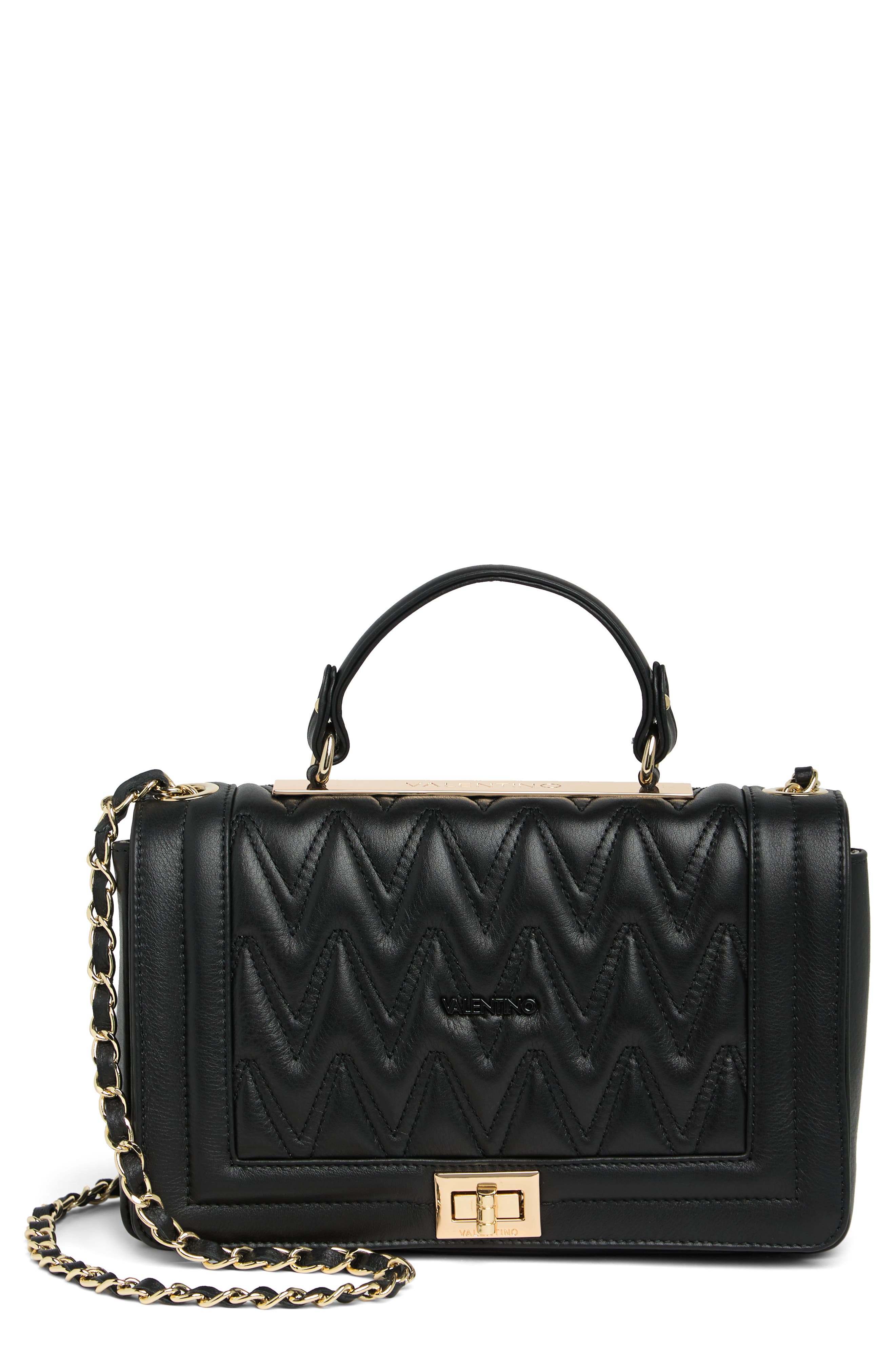 VALENTINO BY MARIO VALENTINO Alice Logo Plate Crossbody Bag | Nordstromrack