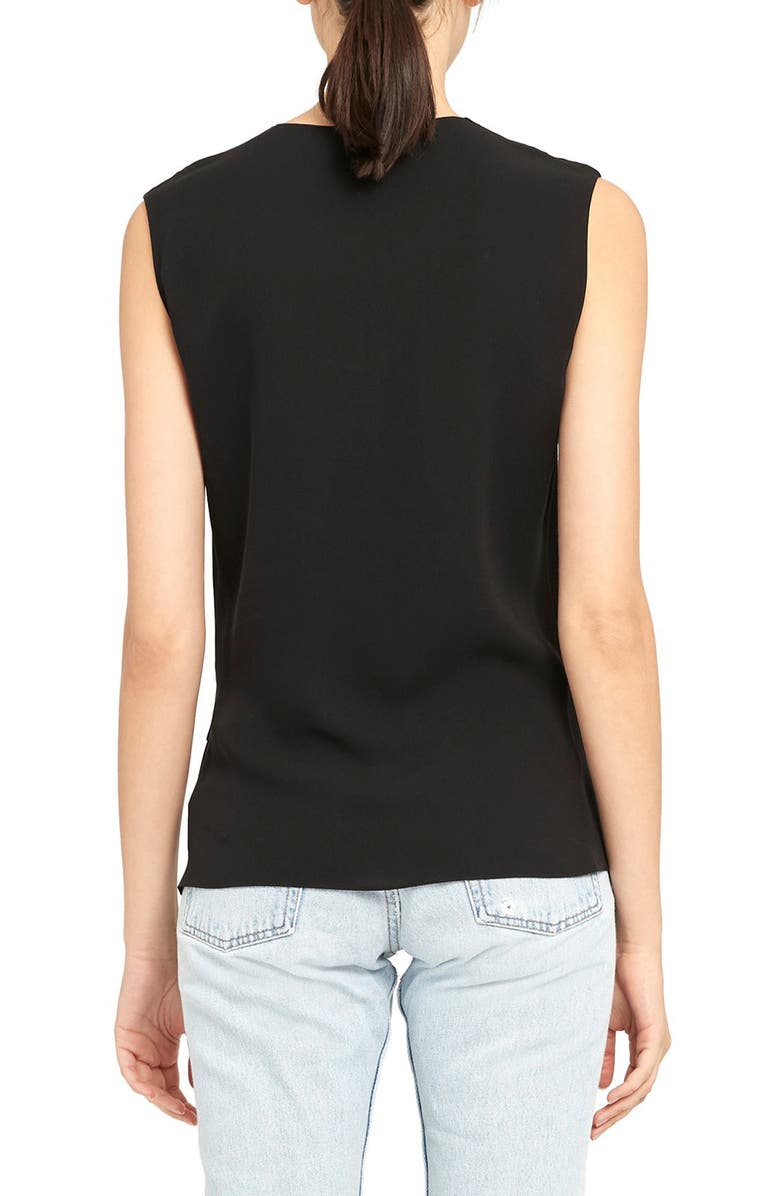 Theory Draped Classic Silk Shell | Nordstrom