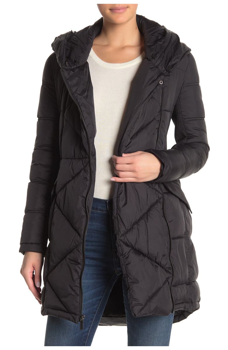 French Connection Asymmetrical Zip Puffer Jacket | Nordstromrack