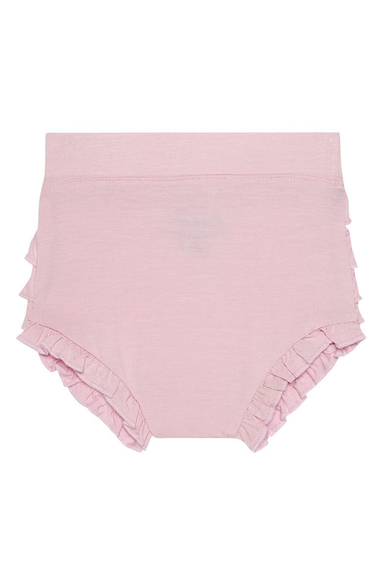 Posh Peanut Kids' Irina Ruffle Cap Sleeve Henley Top & Bloomers Set ...