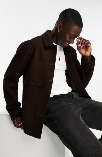 ASOS DESIGN Patch Pocket Shacket | Nordstrom
