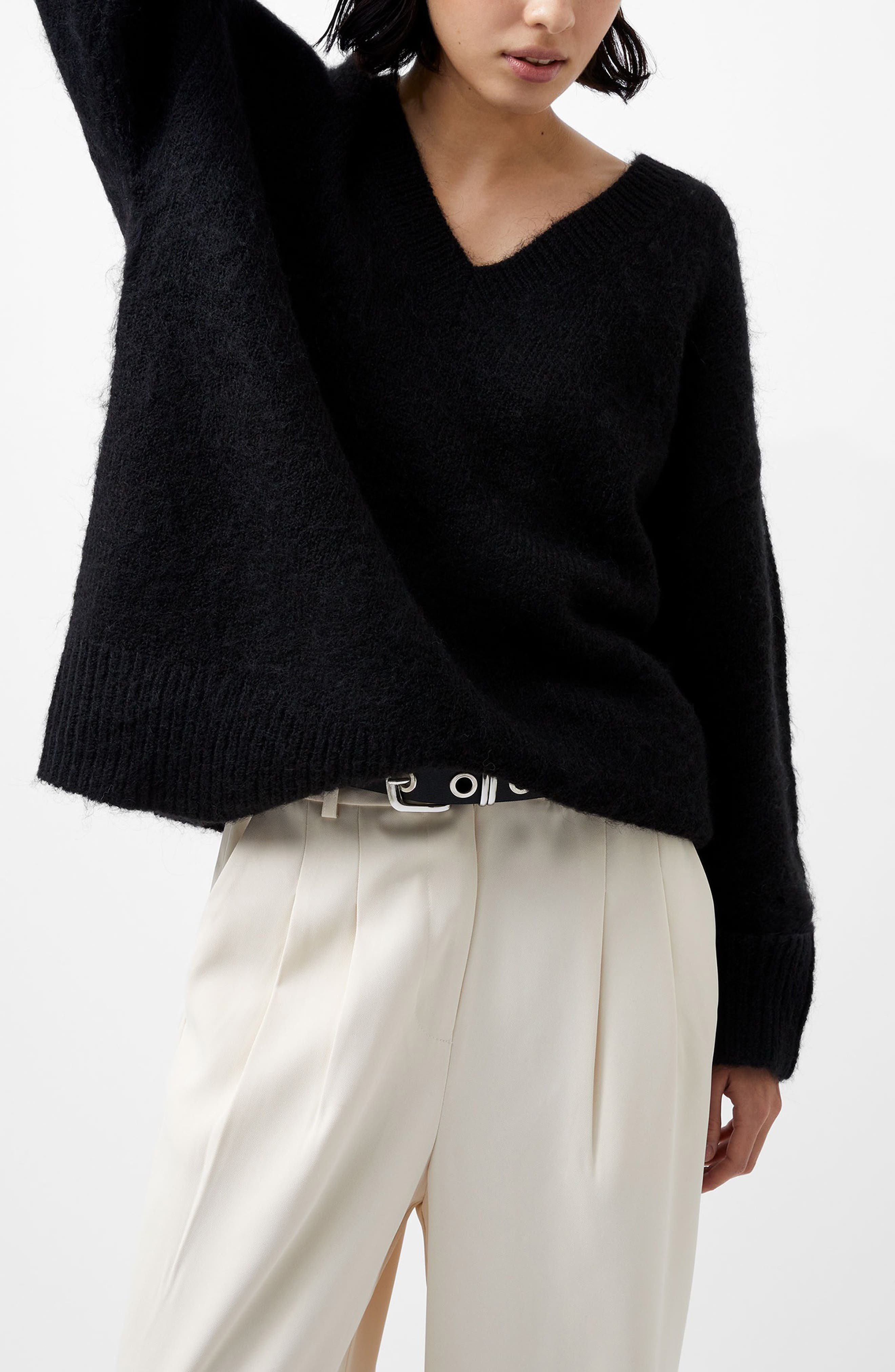 French Connection Oversize V-Neck Sweater | Nordstromrack