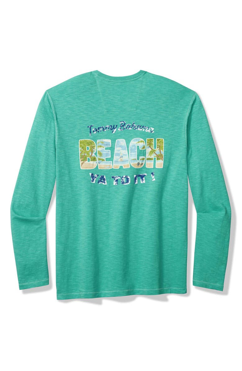 Tommy Bahama Beach Ya to It Embroidered Long Sleeve Graphic T-Shirt ...