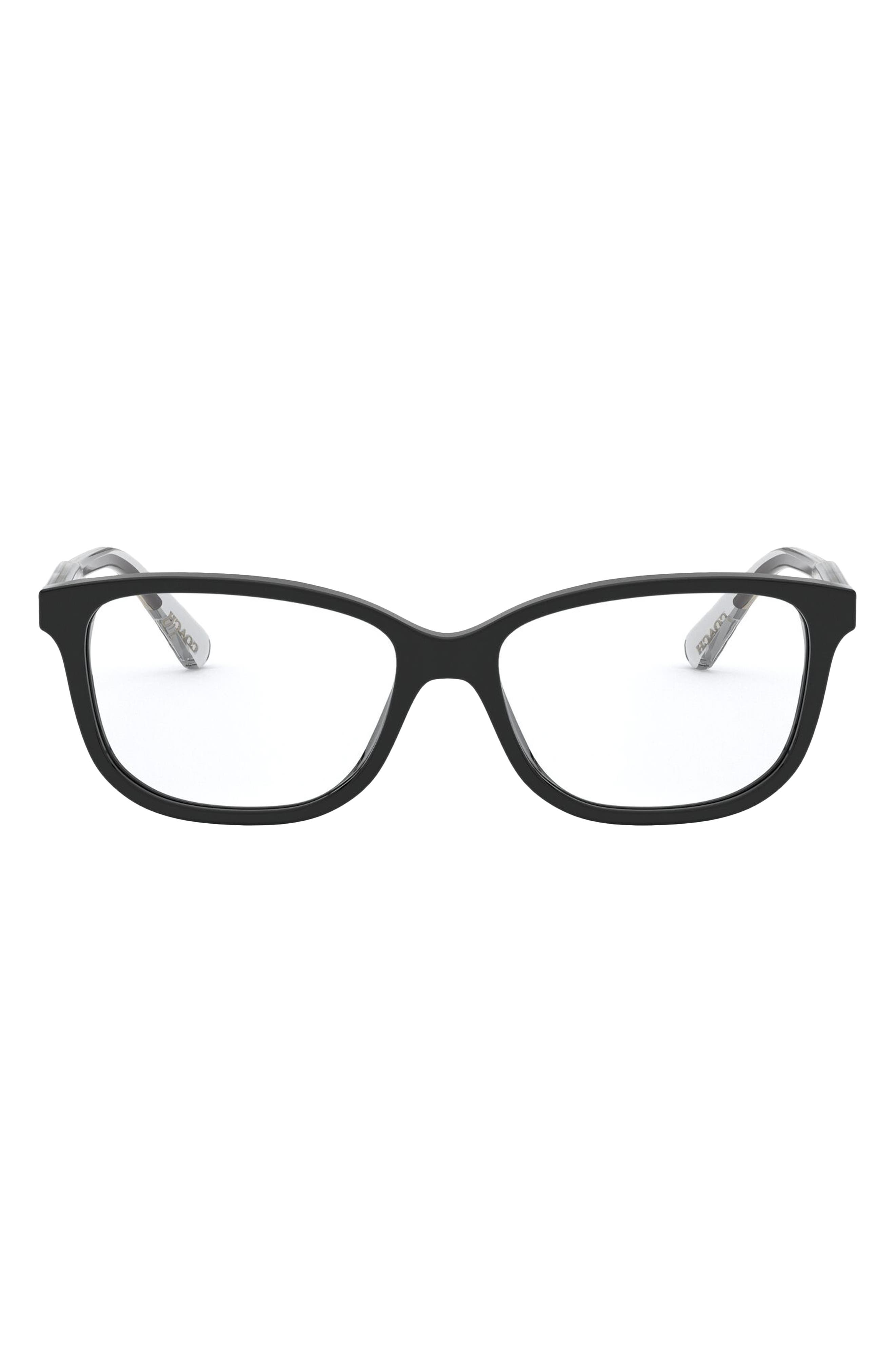 COACH 54mm Rectangular Optical Glasses | Nordstrom