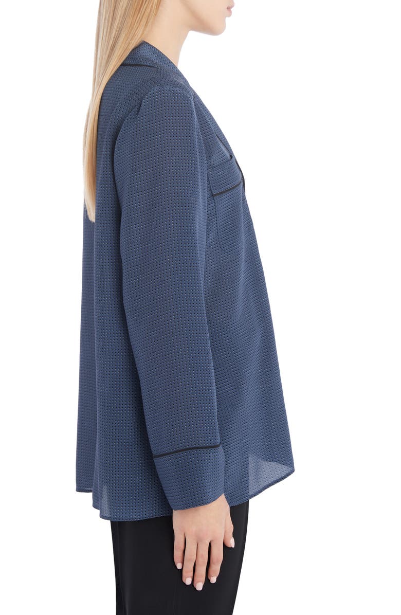 Fendi Microdot Print Silk Crêpe de Chine Blouse | Nordstromrack
