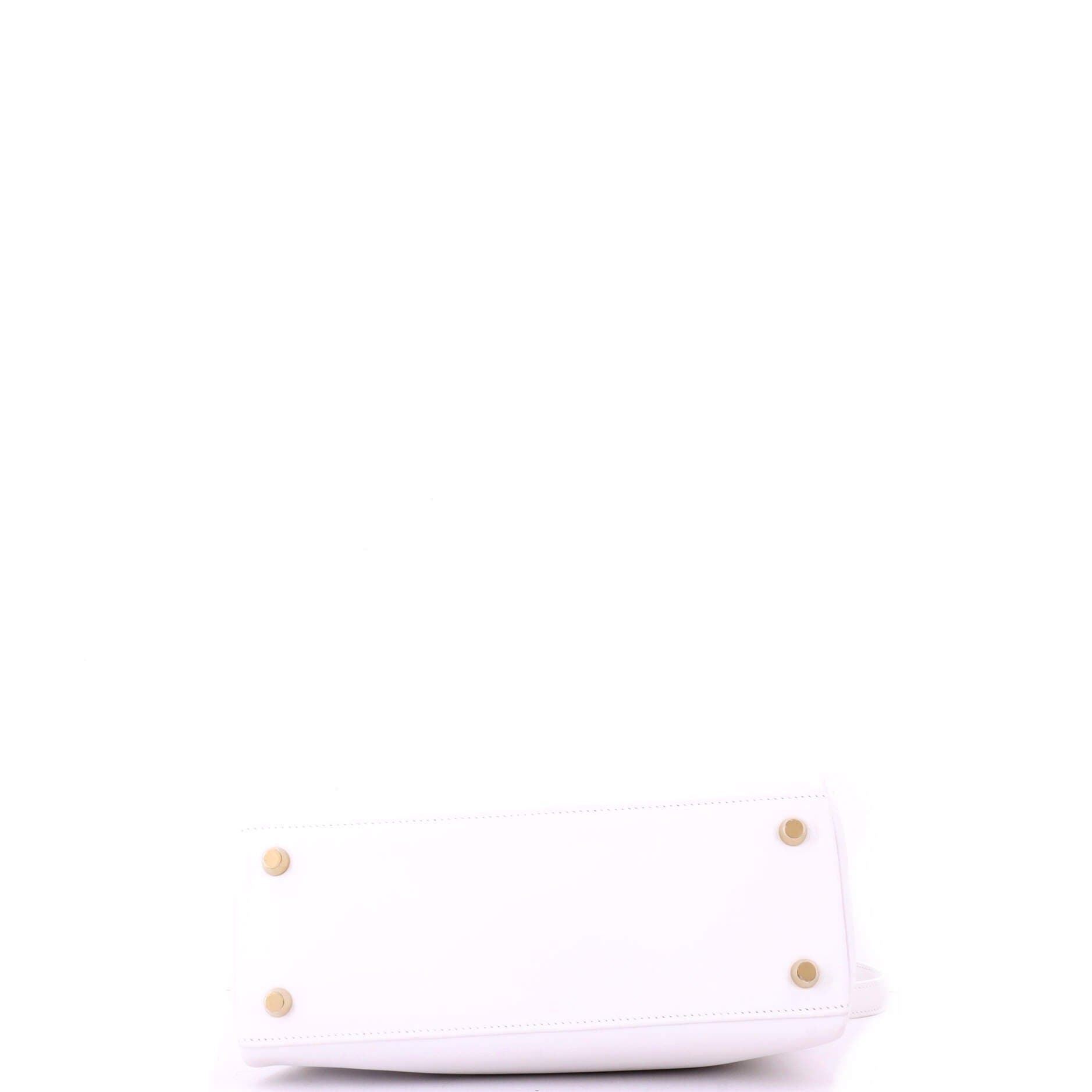 Pre-Owned Hermes Kelly Handbag White Swift with Gold Hardware 25 ...