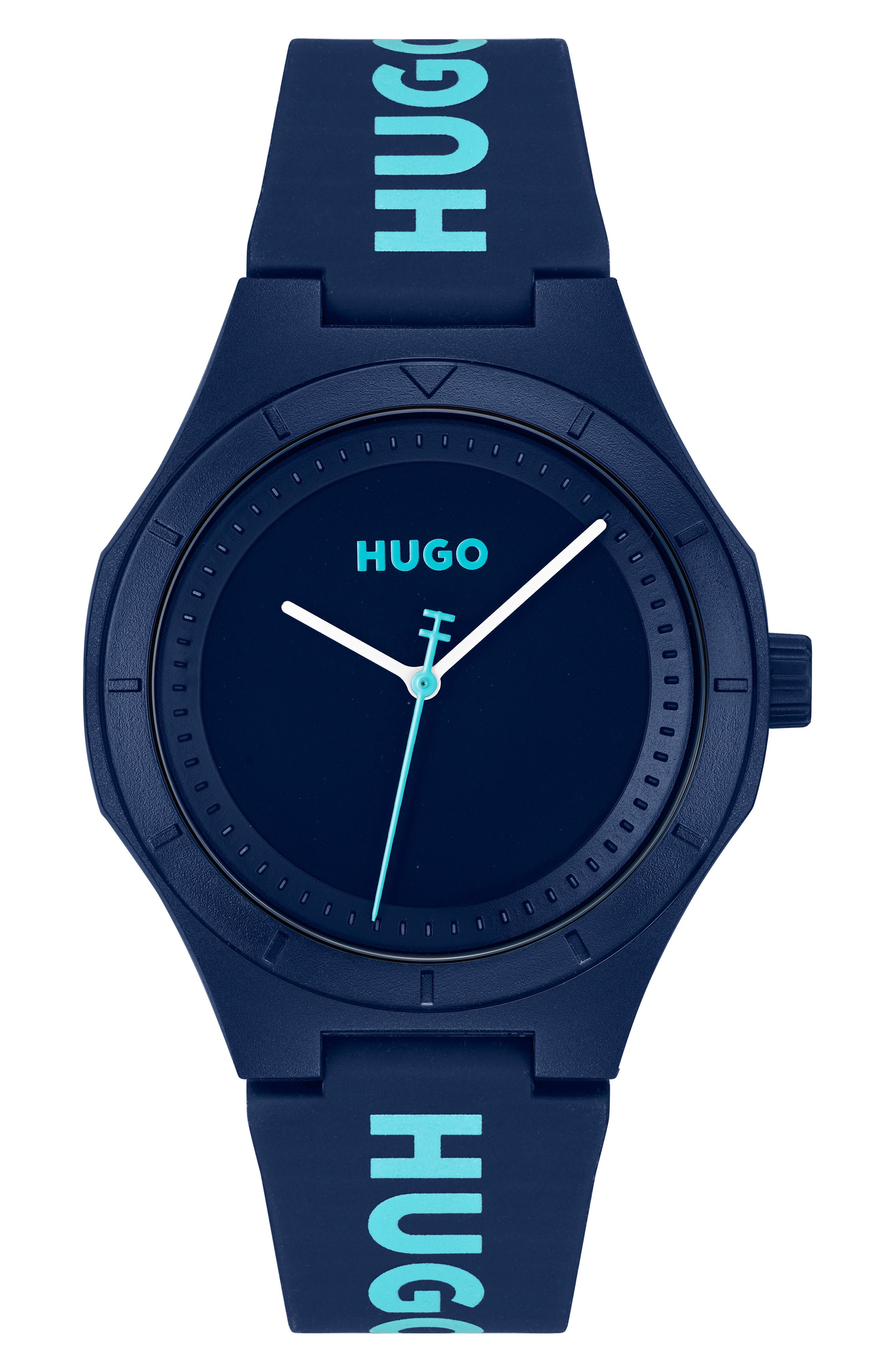 BOSS Lit For Him Rubber Strap Watch, 42mm | Nordstromrack