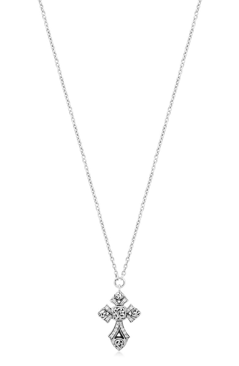 Lois Hill Sterling Silver Diamond Maltese Cross Pendant Necklace - 0 ...
