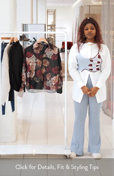 Halogen® Floral Button-Up Shirt | Nordstromrack